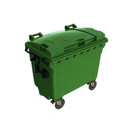 Müllcontainer 1.1cbb Kst. Flachdeckel blau ; E/D/E (83664)