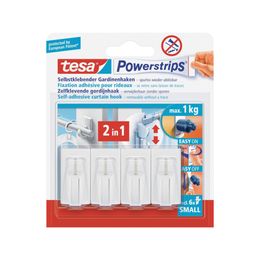 Tesa Powerstrips Gardinenhaken wei&szlig; (58034-00007-20)