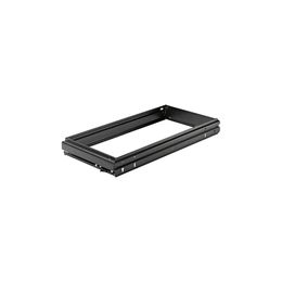Hettich Stahlschubkasten H&auml;ngeregistraturrahmen Syst. Top 2000 1051431, 2xA4, schwarz)