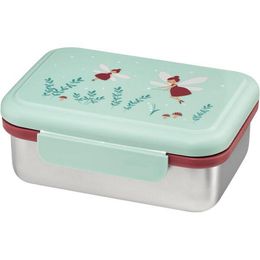 Brotdose Edelstahl mint/braun babylove