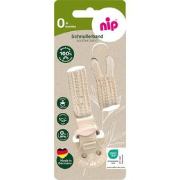 Schnullerband stay green braun nip