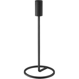 Boltze Kerzenhalter aus Metall, schwarz (H26cm)