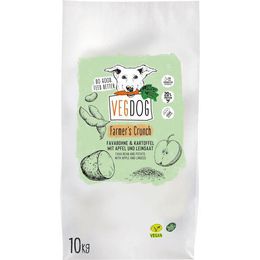 Trockenfutter Hund mit Kartoffel, Erbse & Favabohne, Farmers Crunch, vegan VegDog