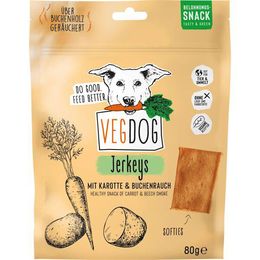 Hundeleckerli mit Karotte & Buchenrauch, Jerkeys VegDog