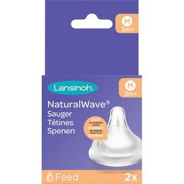 Trinksauger Natural Wave Silikon, Gr. M, ab 3 Monaten Lansinoh