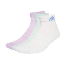 adidas Performance Sportsocken 'Cushioned Sportswear Ankle 3 Pairs' Herren Gr&ouml;&szlig;e 46/48 blau / mint / flieder / wei&szlig;