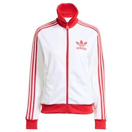 adidas originals Sweatjacke 'Beckenbauer' Damen Gr&ouml;&szlig;e 5XL/6XL rot / wei&szlig;