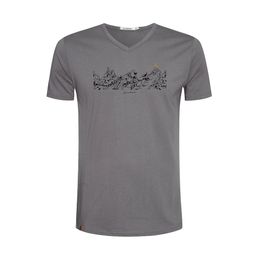 Greenbomb Shirt 'Nature Goats Family' male Grey size XXL