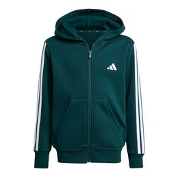 adidas Sportswear Athletic Zip-Up Hoodie 'Essentials' boy Green size 176