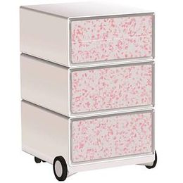 PAPERFLOW easyBox Garden Factory Rollcontainer weiß, bunt 4 Auszüge 39,0 x 43,6 x 64,2 cm
