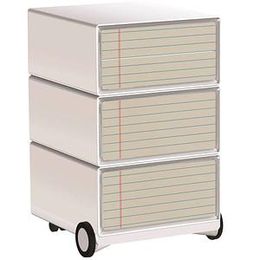 PAPERFLOW easyBox Contents Rollcontainer weiß, bunt 4 Auszüge 39,0 x 43,6 x 64,2 cm