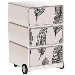 PAPERFLOW easyBox Business Rollcontainer weiß, bunt 4 Auszüge 39,0 x 43,6 x 64,2 cm