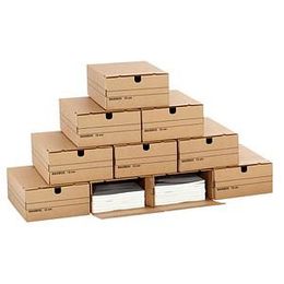10 Top-Print Archivboxen braun 24,4 x 32,1 x 12,5 cm