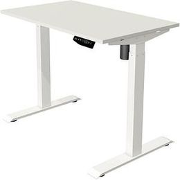 Kerkmann Move 1 elektrisch höhenverstellbarer Schreibtisch weiß rechteckig, T-Fuß-Gestell weiß 100,0 x 60,0 cm