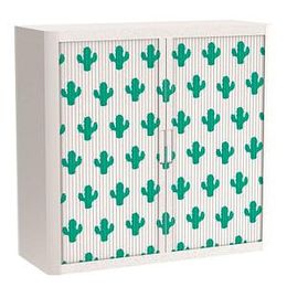 PAPERFLOW easyOffice Tropical Rollladenschrank 60756 2 Fachböden 110,0 x 41,5 x 104,0 cm