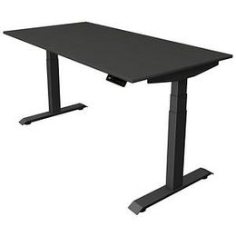 Kerkmann Move 4 elektrisch höhenverstellbarer Schreibtisch anthrazit rechteckig, T-Fuß-Gestell grau 160,0 x 80,0 cm