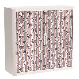 PAPERFLOW easyOffice Vintage Rollladenschrank 60980 2 Fachböden 110,0 x 41,5 x 104,0 cm