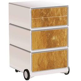 PAPERFLOW easyBox Classic Chic Rollcontainer weiß, bunt 4 Auszüge 39,0 x 43,6 x 64,2 cm