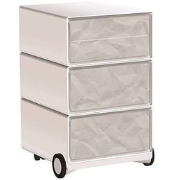 PAPERFLOW easyBox Contents Rollcontainer weiß, bunt 4 Auszüge 39,0 x 43,6 x 64,2 cm