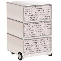 PAPERFLOW easyBox Business Rollcontainer weiß, bunt 4 Auszüge 39,0 x 43,6 x 64,2 cm