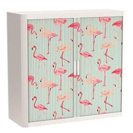 PAPERFLOW easyOffice Tropical Rollladenschrank 60708 2 Fachböden 110,0 x 41,5 x 104,0 cm