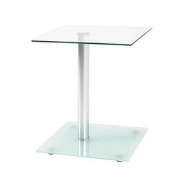 HAKU Möbel Beistelltisch Glas transparent 40,0 x 40,0 x 52,0 cm