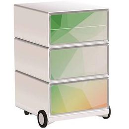 PAPERFLOW easyBox Business Rollcontainer weiß, bunt 4 Auszüge 39,0 x 43,6 x 64,2 cm