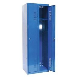 SZ Metall Spind blau 50322, 2 Schließfächer 60,0 x 50,0 x 180,0 cm