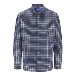 Jack & Jones JACK & JONES Hemd Jungen Größe 122 navy / blaumeliert / weiß