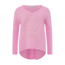 Zwillingsherz Sweatshirt 'Positive Mind' female Pink size L/XL