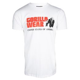 Gorilla Wear Shirt 'Classic' Herren Größe S blutrot / schwarz / weiß