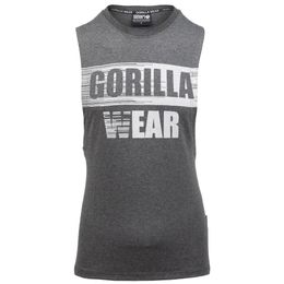 Gorilla Wear Tank Top 'Lopez' Herren Größe 4XL dunkelgrau / weiß