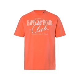 Men Plus Shirt male Orange size 5XL