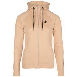 Gorilla Wear Sportsweatjacke 'Marion ' Herren Größe XL beige / schwarz