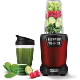SENCOR SNB 6601RD Standmixer, Frucht, Pflanzen, Küchenmixer, Smoothie, Nutri Mixer, Rot