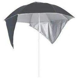 vidaXL Strandschirm mit Seitenteilen Anthrazit 215 cm