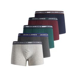 Jack & Jones JACK & JONES Boxershorts 'JACBlack Friday' Herren Größe M marine / graphit / hellgrau / smaragd / weinrot