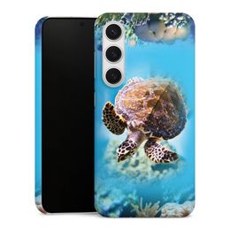 DeinDesign Galaxy S24 Handy Premium Case Smartphone Handyh&uuml;lle Schutzh&uuml;lle matt Ocean Turtle Animals Premium Case