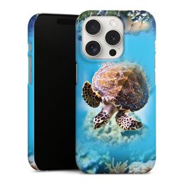 DeinDesign iPhone 15 Pro Handy Premium Case Smartphone Handyh&uuml;lle Schutzh&uuml;lle matt Ocean Turtle Animals Premium Case