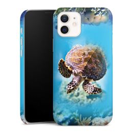 DeinDesign iPhone 12 Handy Premium Case Smartphone Handyh&uuml;lle Schutzh&uuml;lle matt Ocean Turtle Animals Premium Case