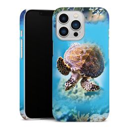 DeinDesign iPhone 13 Pro Handy Premium Case Smartphone Handyh&uuml;lle Schutzh&uuml;lle matt Ocean Turtle Animals Premium Case