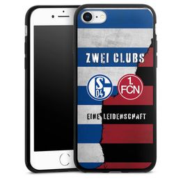 DeinDesign iPhone SE (2022) Handy Slim Case extra d&uuml;nn Silikon Handyh&uuml;lle schwarz H&uuml;lle Fc Schalke 04 Friendship 1. Fc N&uuml;rnberg Silikon Slim Case