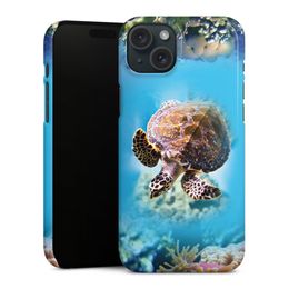 DeinDesign iPhone 15 Plus Handy Premium Case Smartphone Handyh&uuml;lle Schutzh&uuml;lle gl&auml;nzend Ocean Turtle Animals Premium Case