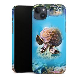 DeinDesign iPhone 14 Plus Handy Premium Case Smartphone Handyh&uuml;lle Schutzh&uuml;lle gl&auml;nzend Ocean Turtle Animals Premium Case