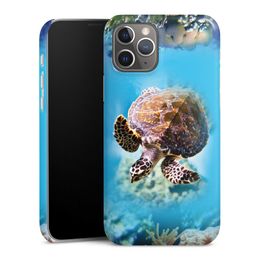 DeinDesign iPhone 12 Pro Handy Premium Case Smartphone Handyh&uuml;lle Schutzh&uuml;lle gl&auml;nzend Ocean Turtle Animals Premium Case