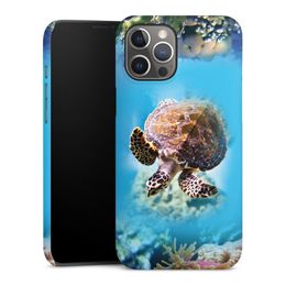 DeinDesign iPhone 12 Pro Max Handy Premium Case Smartphone Handyh&uuml;lle Schutzh&uuml;lle matt Ocean Turtle Animals Premium Case
