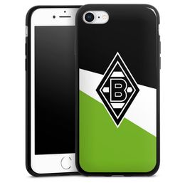 DeinDesign iPhone SE (2022) Handy Slim Case extra d&uuml;nn Silikon Handyh&uuml;lle schwarz H&uuml;lle Official Licensed Product Borussia M&ouml;nchengladbach Gladbach Silikon Slim 
