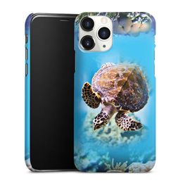 DeinDesign iPhone 11 Pro Handy Premium Case Smartphone Handyh&uuml;lle Schutzh&uuml;lle gl&auml;nzend Animals Ocean Turtle Premium Case