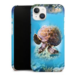 DeinDesign iPhone 14 Handy Premium Case Smartphone Handyh&uuml;lle Schutzh&uuml;lle matt Ocean Turtle Animals Premium Case