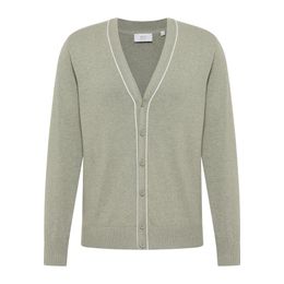 Eterna Strickjacke Herren Größe L pastellgrün / weiß